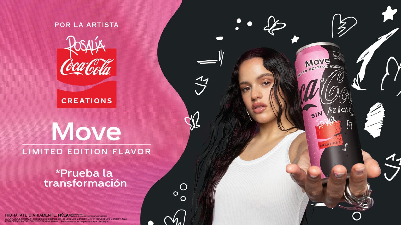 Rosalía y Coca-Cola colaboran en nueva bebida Zero Azúcar