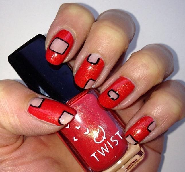 30 creativas ideas para decorar tus uñas con un color rojo
