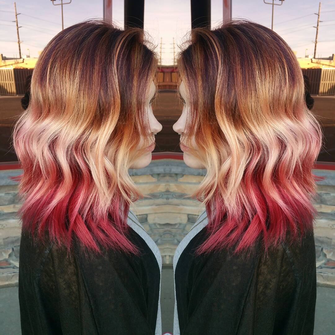 El Cabello Atardecer La Moda De Teñirse El Pelo De Colores