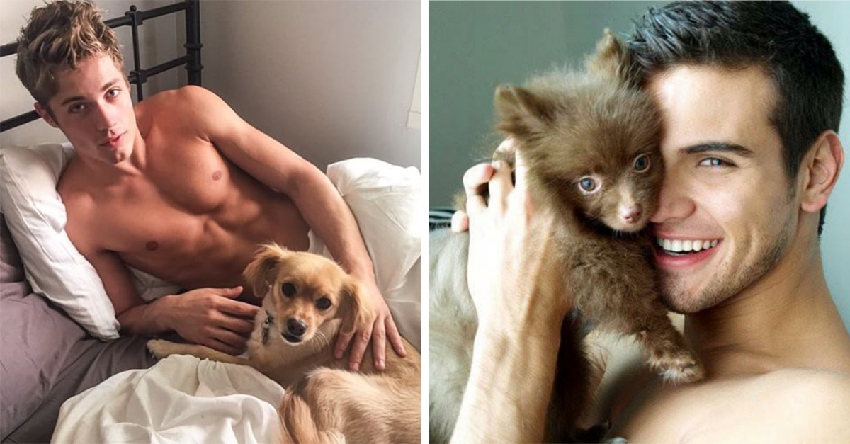 15 imágenes de hombres sexis y guapos con sus perros