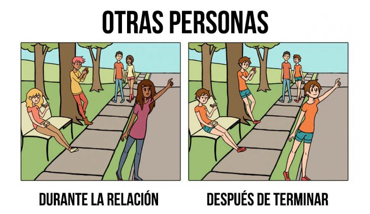 10 ilustraciones de lo que pasa cuando terminas una relación