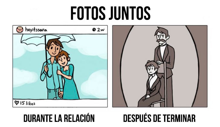10 ilustraciones de lo que pasa cuando terminas una relación