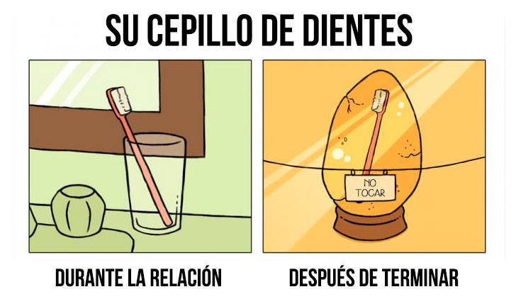 10 ilustraciones de lo que pasa cuando terminas una relación