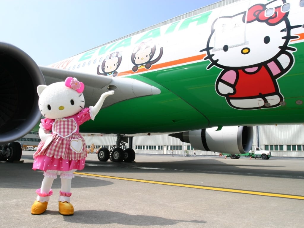 Un sueño hecho realidad: este el nuevo avión de Hello Kitty
