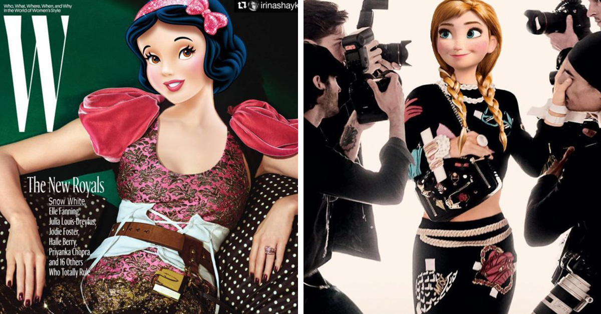 15 princesas de Disney modelan a los grandes diseñadores