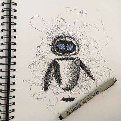 Este chico convierte garabatos en verdaderas obras de arte