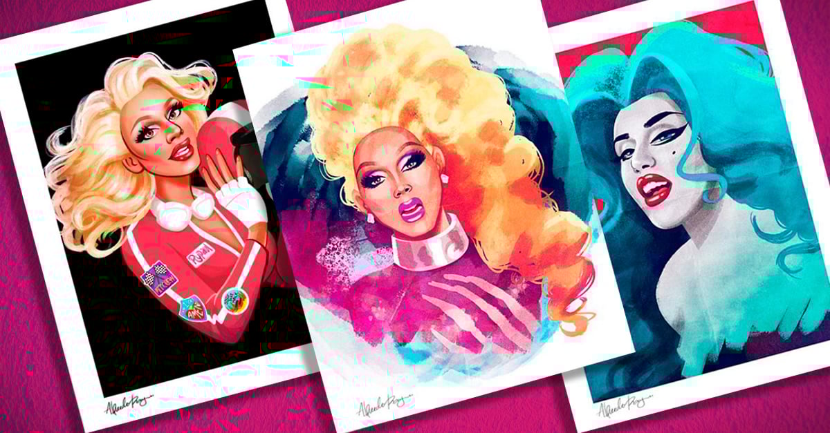 Este artista creó un grandioso homenaje al show de RuPaul’s