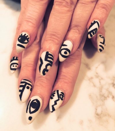 15 Diseños de Picasso Nails que te harán acercarte al arte