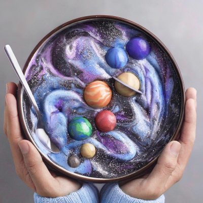 Este chico hace increíbles obras de arte con rica comida