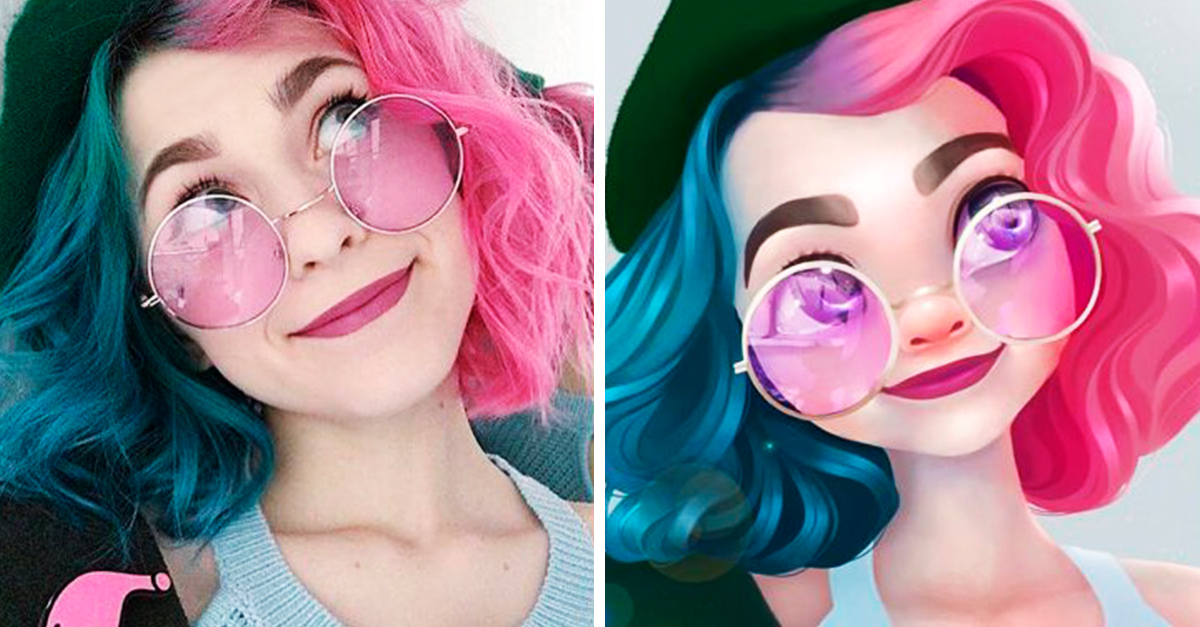 20 ilustraciones de personas transformadas en personajes animados