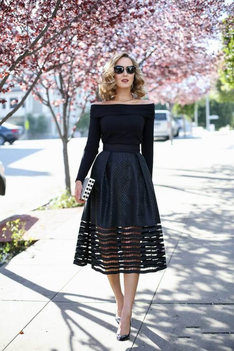 15 Elegantes vestidos negros para lucir chic y atractiva
