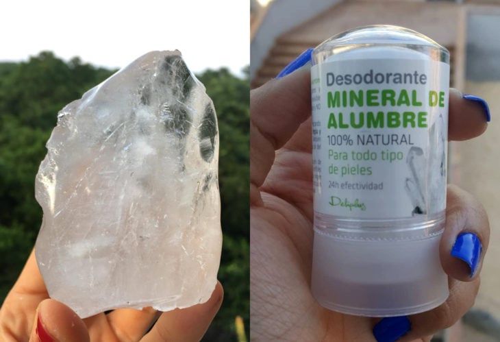 Piedra alumbre es desodorante natural amigable con tu cuerpo