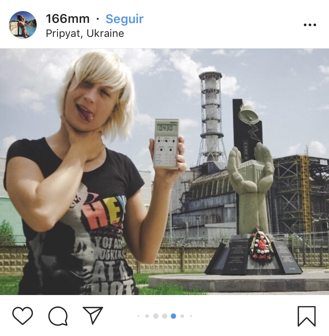Influencers visitan Chernóbil para tomarse fotos en el lugar