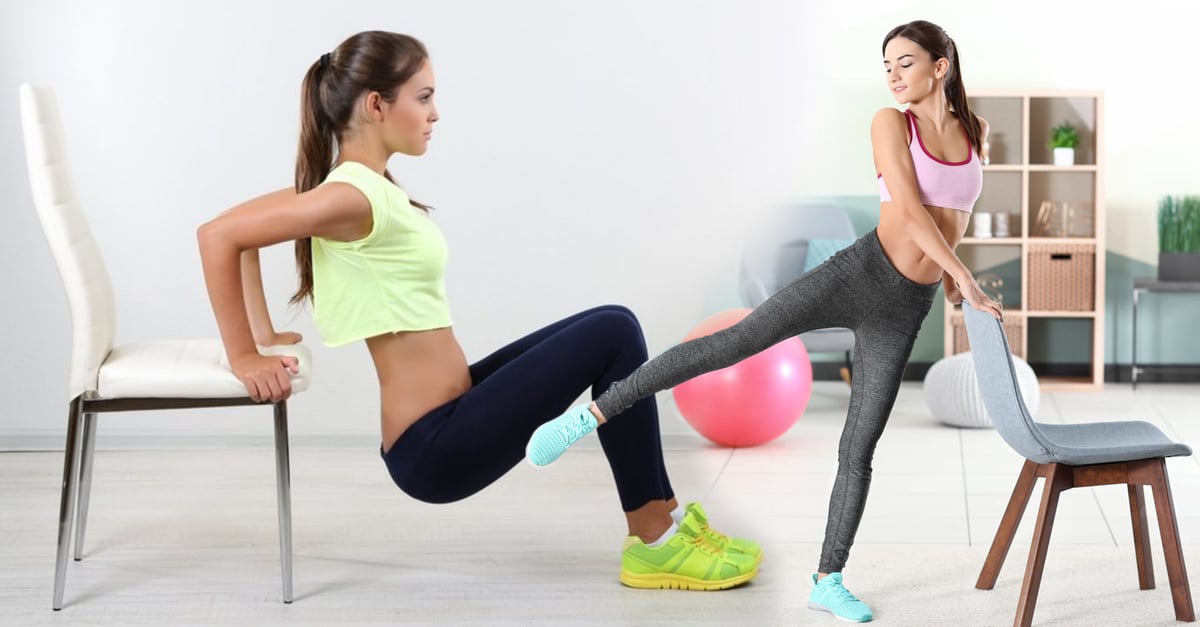 Rutinas para trabajar cuerpo completo usando solo una silla
