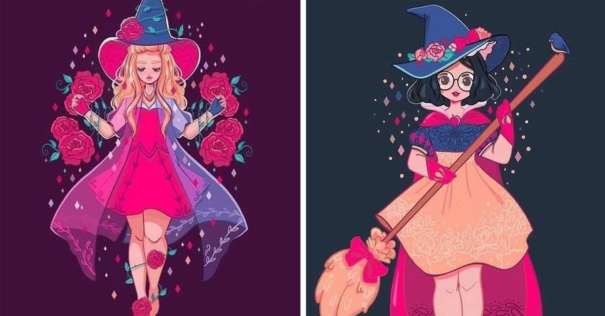 Así lucen las princesas Disney siendo brujas en Halloween