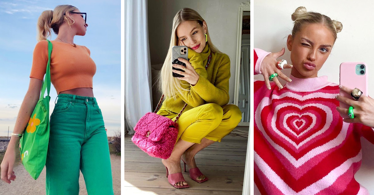 Outfits llenos de color para animarte a salir con tus amigas