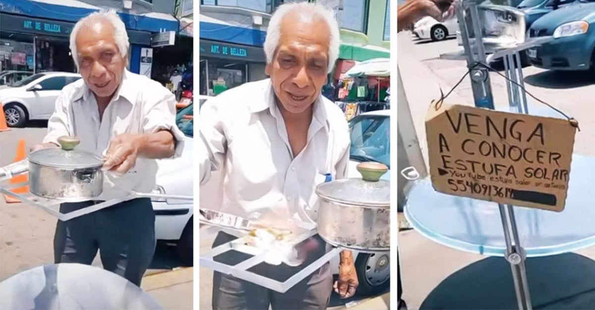 Don Maximino, el abuelito que inventó una estufa solar