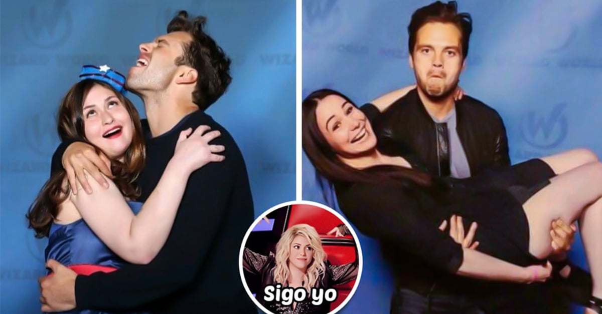 Fotos de Sebastian Stan con sus fans para amarlo aun más