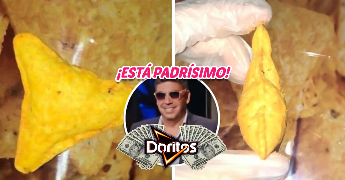 Encuentra un ‘Dorito inflado’ en sus papitas y lo vende