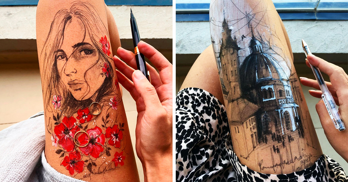20 beautiful illustrations made on the skin that you will love and are ...