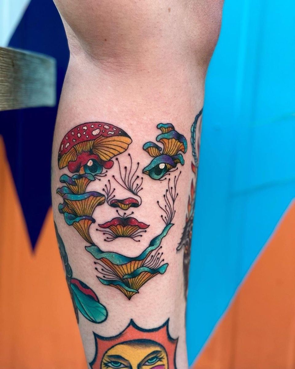 Ideas de tatuajes de honguitos originales que te enamorarán