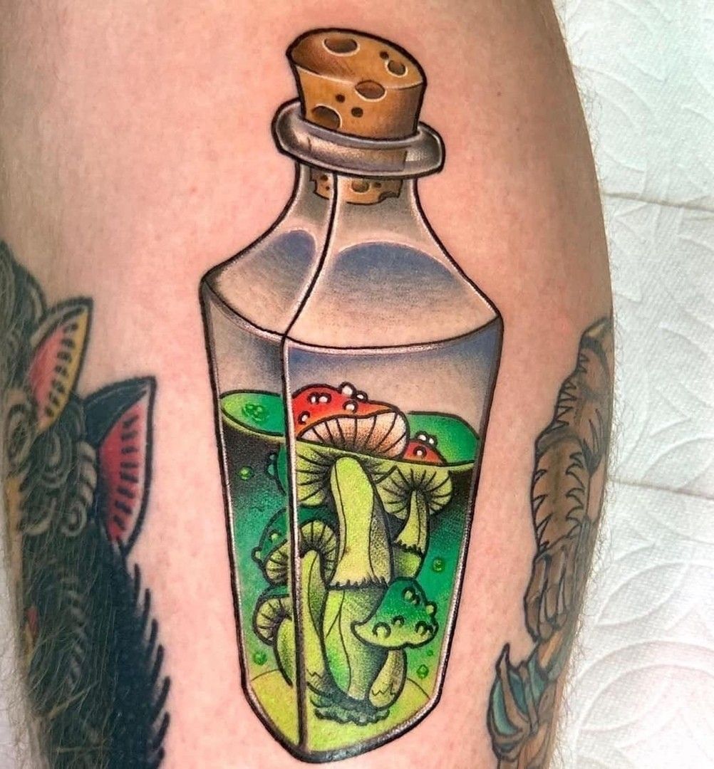 Ideas de tatuajes de honguitos originales que te enamorarán