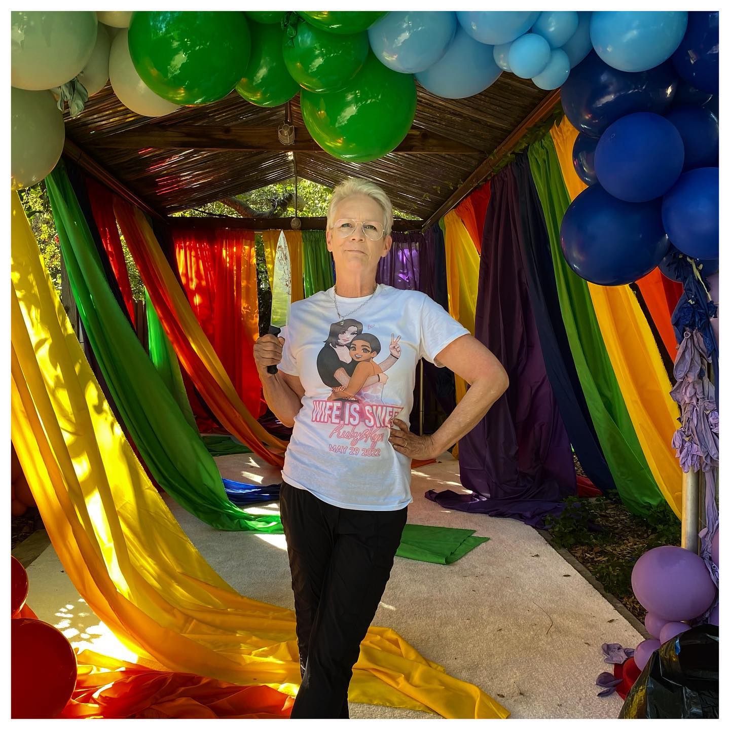 A cool mom! Jamie Lee Curtis officiated his daughter Ruby's cosplay ...