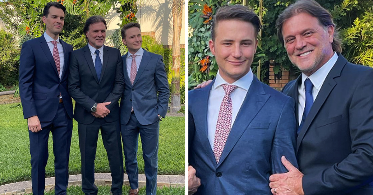 Actor René Strickler celebra la boda de su hijo con su novio