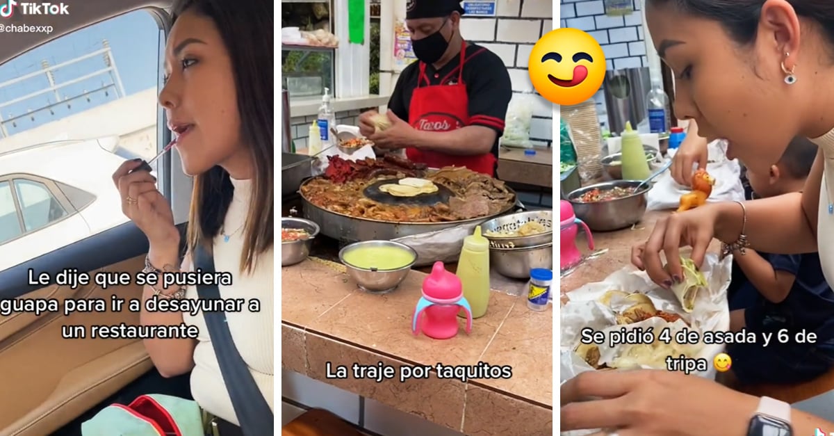 He asked his girlfriend to dress up to take her to a restaurant; he ...