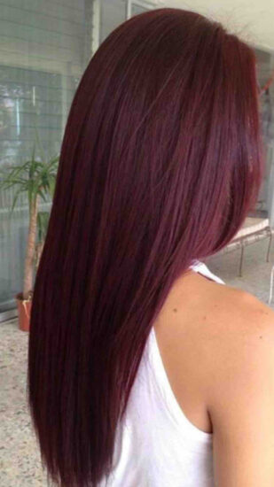 15 Maneras de llevar el cabello color vino que te encantarán