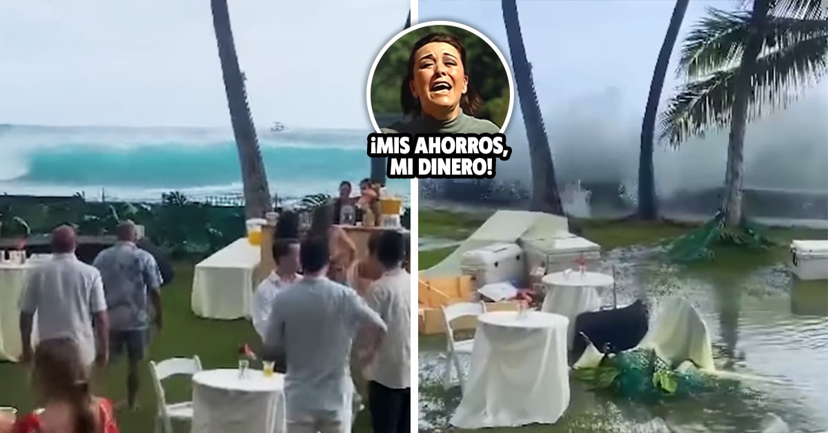 Oh no no no! Giant waves destroy everything in their path during a ...