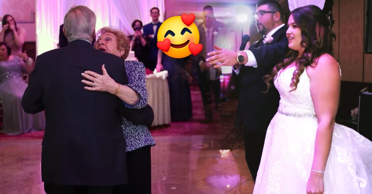 Pareja de recién casados le cede su primer baile a abuelos