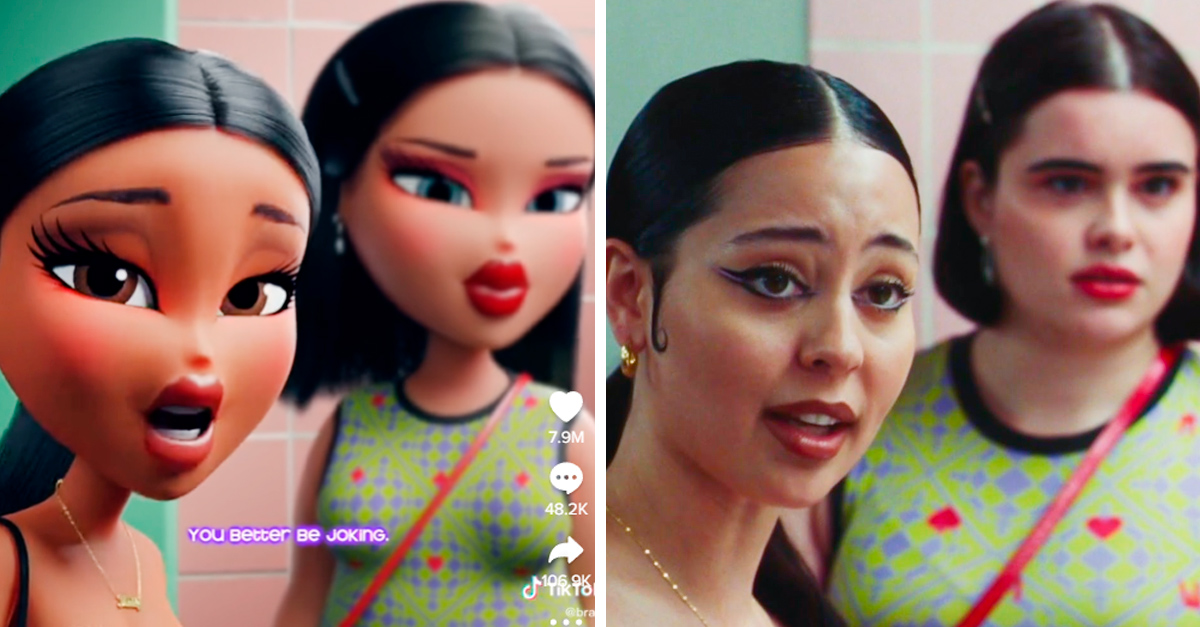 Bratz recreates the iconic 'Euphoria' scene in the bathroom and the ...
