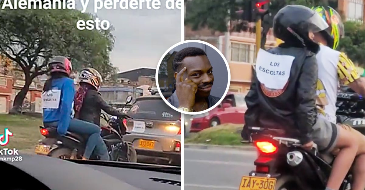 Está aprendiendo a conducir y usa a sus amigos como escoltas