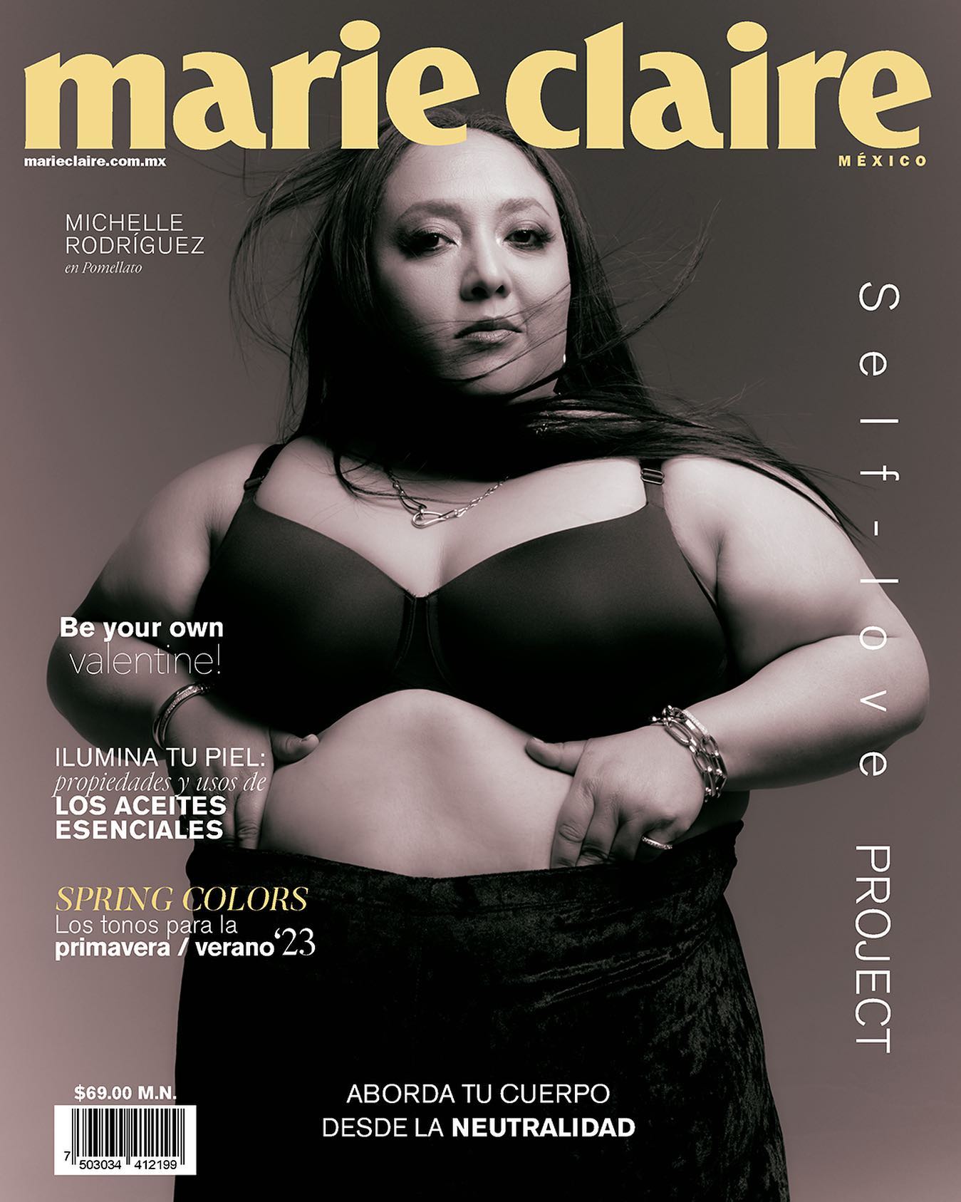 Michelle Rodríguez impactó posando para revista Marie Claire