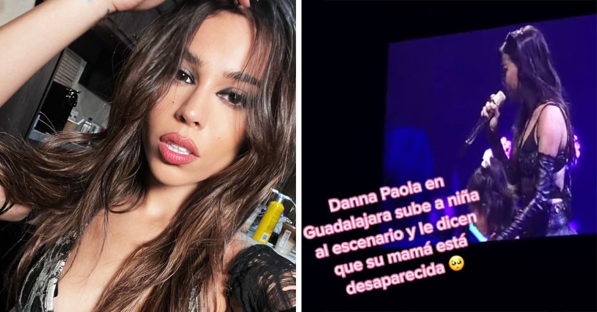 Danna Paola takes a girl on stage and finds out that her mother is ...