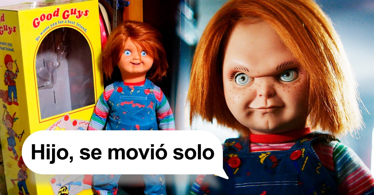 Chico capta a muñeco Chucky hablando y moviéndose sin pilas