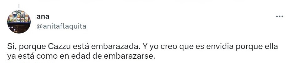 Belinda "reacts" to the pregnancy of Cazzu and Christian Nodal with an ...