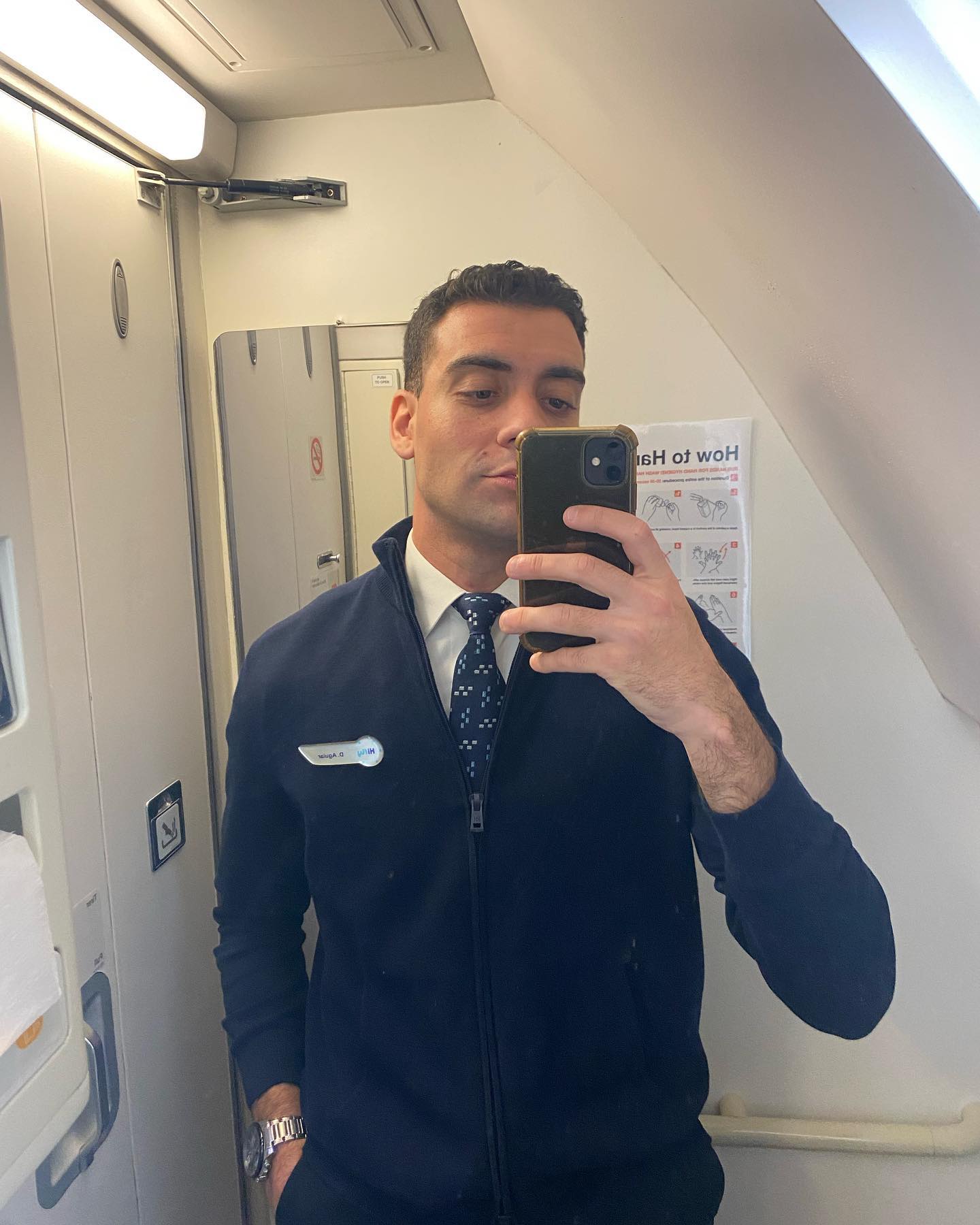 Mexican women blush at a flight attendant in mid-flight; “he was the ...