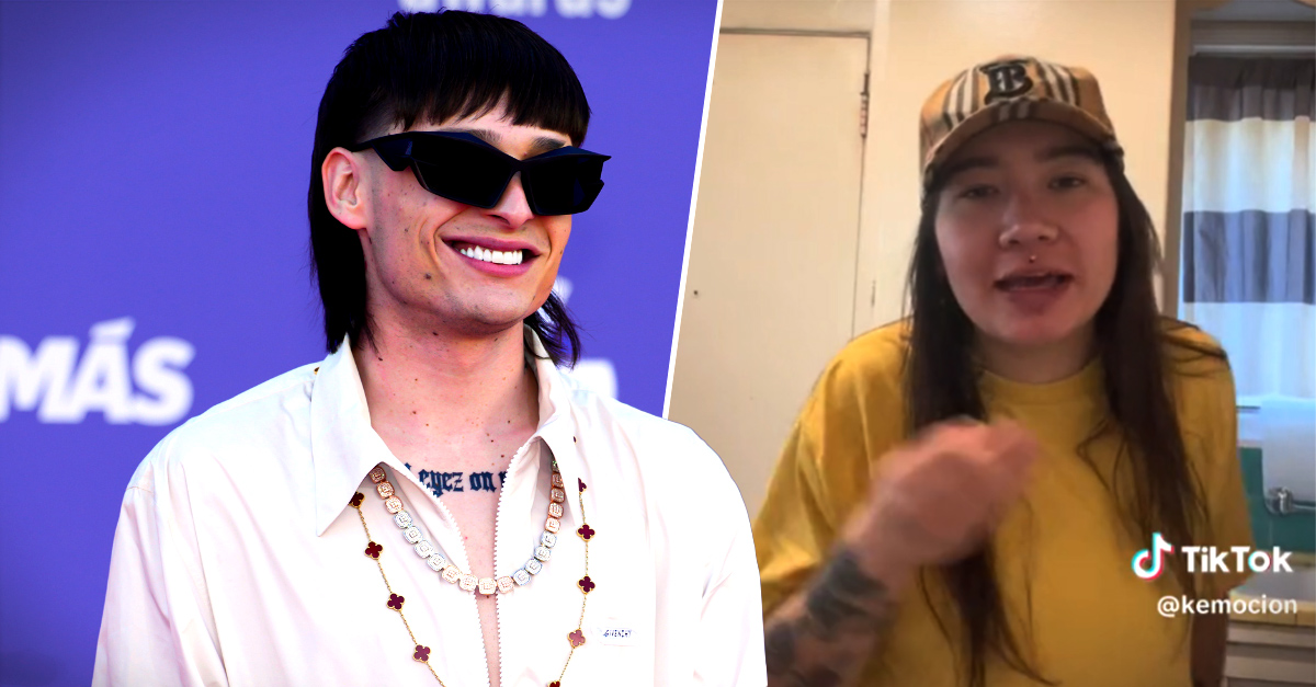 Tiktoker afirma que Peso Pluma pegó porque es güero