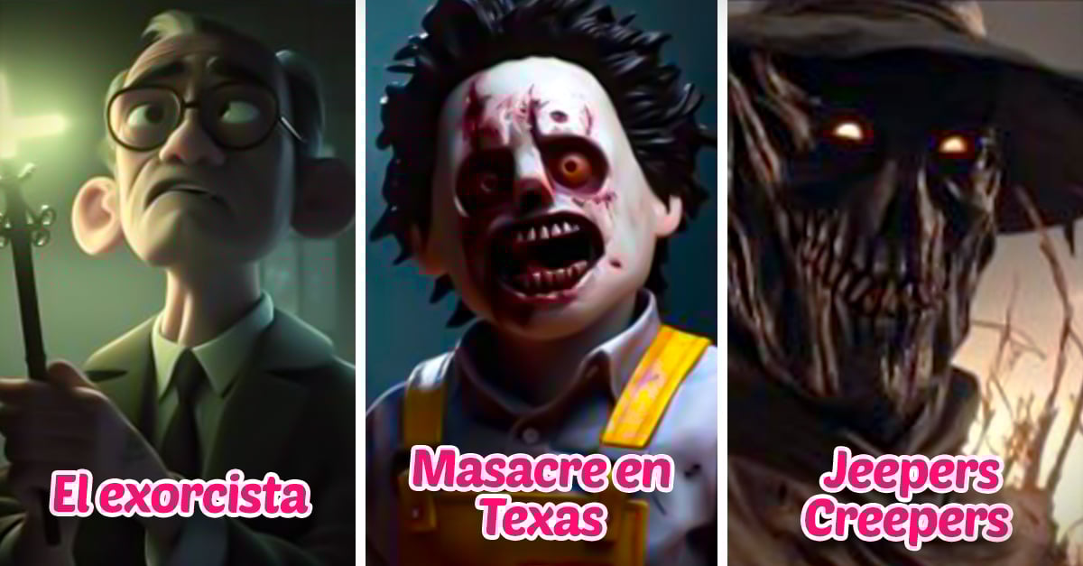 Así lucirían películas de terror si fueran creadas por Pixar