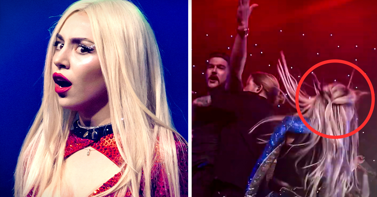 Ava Max es abofeteada por un fanático en su concierto