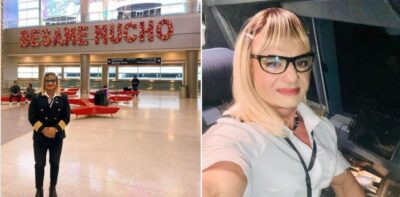 Traniela primera mujer trans en pilotar un avión comercial